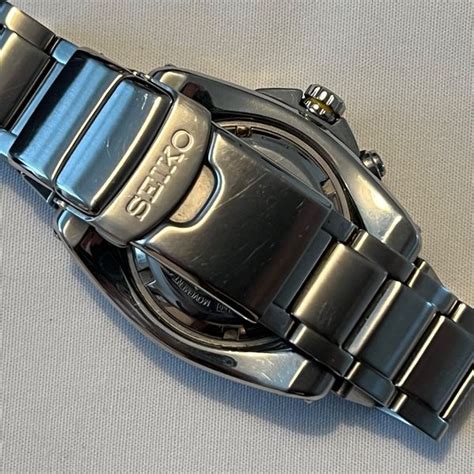 Seiko Kinetic Mens Watch Ska367 Yellow Bfk 5m62 0bl0 Watchcharts