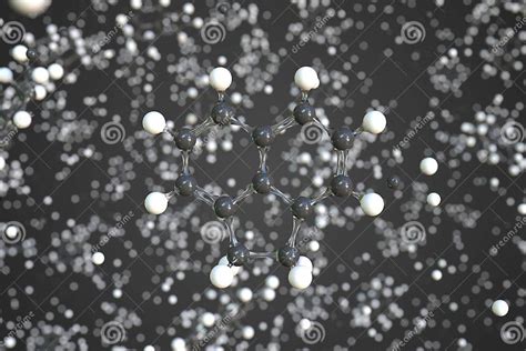 Molecule Of Acenaphthene Conceptual Molecular Model Conceptual 3d