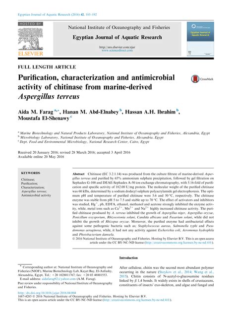 Pdf Purification Characterization And Antimicrobial Activity Of