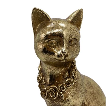 Figura Gatita Collar De Flores Msa