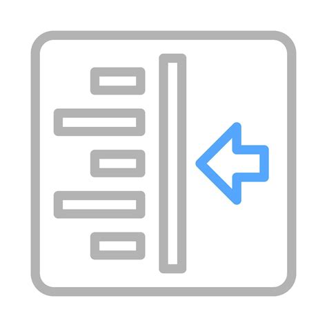 Left Indent Icon Concept Of Text Formatting Editing And Alignment