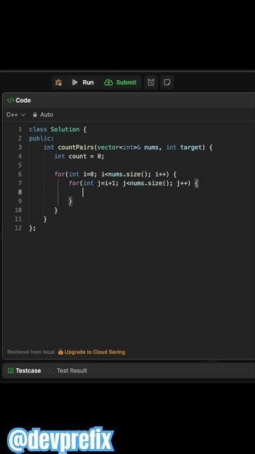 Count The Pairs Whose Sum Is Less Than Target Leetcode 2824 Leetcode