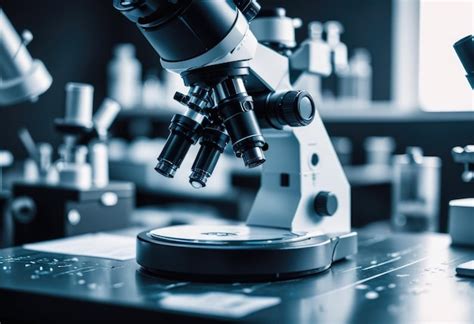 Premium Photo A Microscope With A Purple Background And A Blue Background