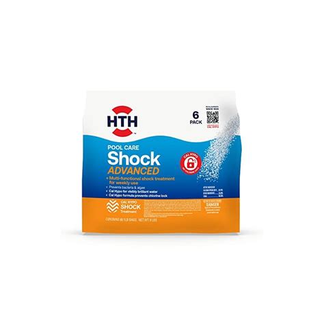 Hth Pool Care Shock Advanced Swimming Pool Chemical Prevents Bacteria And Algae Cal Hypo Formula