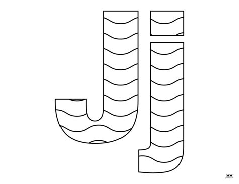 Capital Letter J Coloring Page