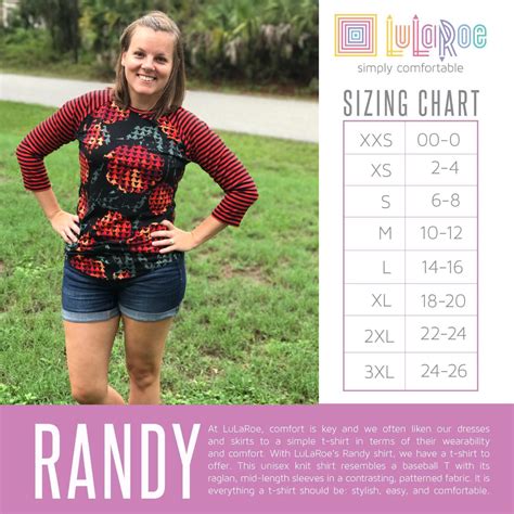 Lularoe Randy Size Chart Educational Chart Resources