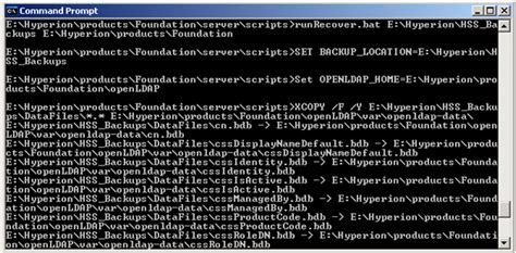 Restore Hyperion Shared Services Oracle Hyperion Labs