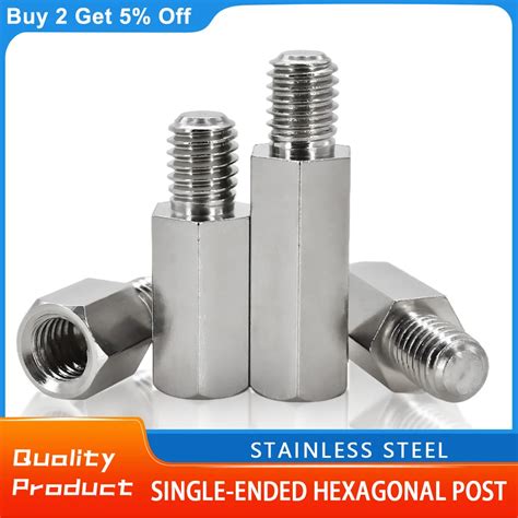 M2 Spacer Price 50pcs M2×10mm 4mm 304 Stainless Steel Standoff Spacers