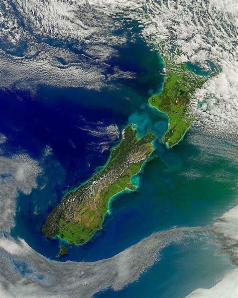 Satelite Map Of New Zealand Via Padgram