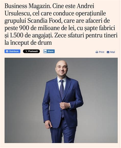 Andrei Ursulescu Pe Linkedin Ziarul Financiar și Business Magazin Au Publicat Un 10 Comentarii