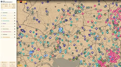 Red Dead Redemption 2 Interactive Map Via Shackmaps Shacknews