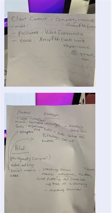 Unit 10 Work Experience