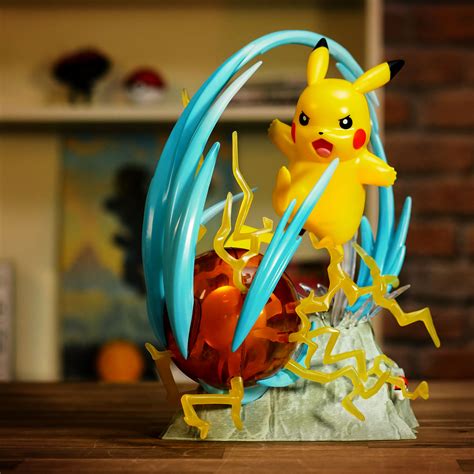 Pokemon Pikachu Anniversary Deluxe Statue With Lighting Function 32 Cm Elbenwald