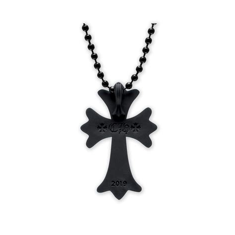 Chrome Hearts Silicone Cross Necklace Black Endless Supply