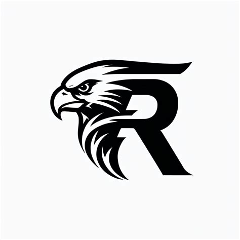 Bold Black Falcon Monogram Logo Design For Branding Purposes Monogram