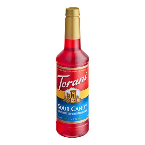 Torani Sour Candy Flavoring Syrup 750 Ml Plastic Bottle