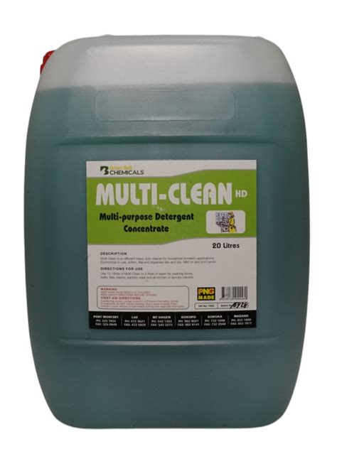 Multi Clean Hd Multi Purpose Liquid Detergent 20 Liters Brian Bell
