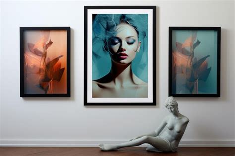 Premium Photo Sleek Plexiglass Frames Elevating Posters In 32 Aspect