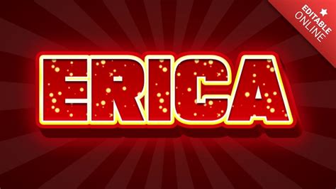 Erica Crazy Circus Typeface Text Effect Generator