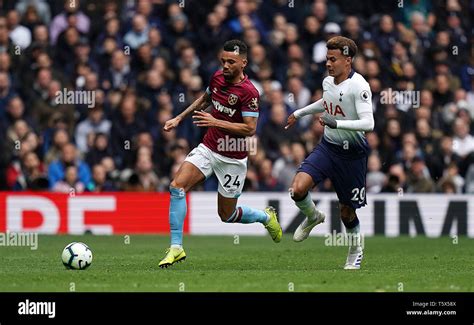 West Ham Uniteds Ryan Fredericks Left And Tottenham Hotspurs Dele
