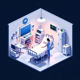 Free Isometric Hospital Room Image Isometric Pixel Medical