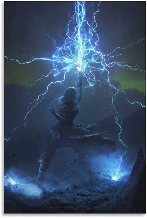 Thunder And Lightning Drawing Character Frankenstein In Lighting Storm