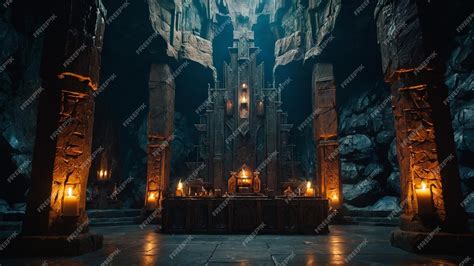 Premium Photo Dnd Rpg Dwarven Castle Throne Room