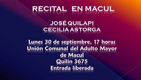 Recital En Macul Payadores Chilenos