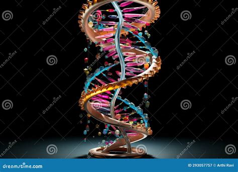 Depict The Scientific Marvel Of Dna Replication Captured Through A