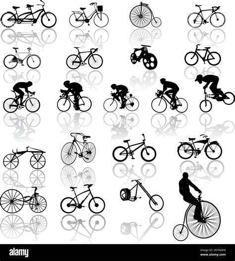Vector Illustration Of Bicycles Stock Vector Image And Art Alamy