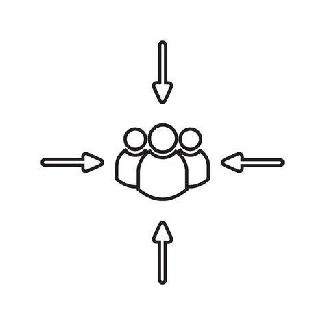 Assembly Point Icon Gathering Location Illustration 57990556 Vector