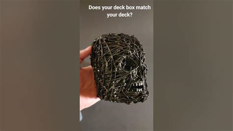 Phrexian Oil Horror Mtg Deck Box Made From Hot Glue Youtube