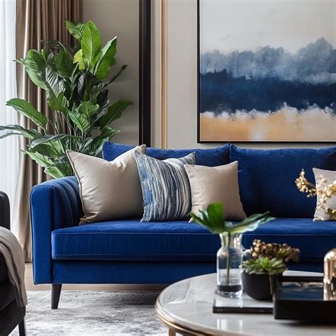 Sofá Azul Ideias E Inspirações Para Sua Decoração Módulo21