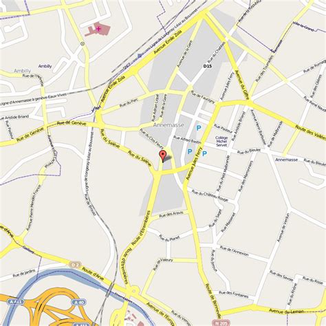 Annemasse Map France