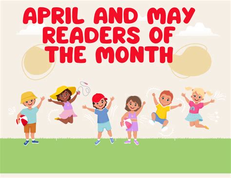 April And May 2025 Readers Of The Month Mitchell County Primary School