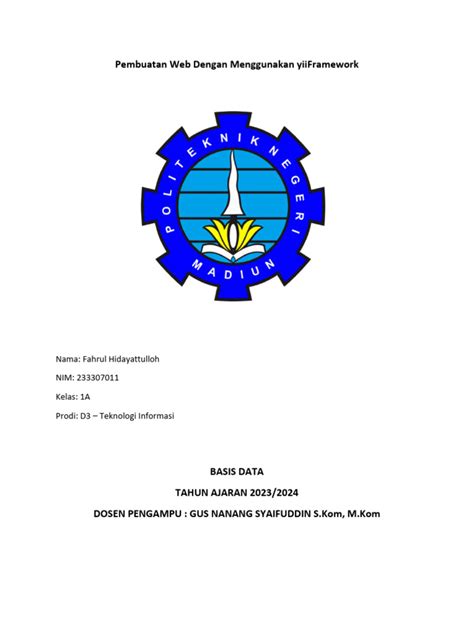 Fahrul H Laporan Yii Framework 1 Pdf