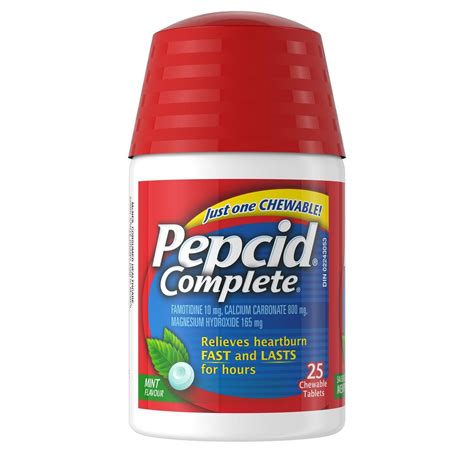 Pepcid Complete Antacid And Acid Reducer Chewable Tablets Mint