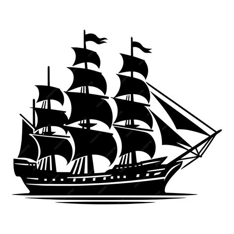 Premium Vector Sailboat Silhouette Vector Illustration Isolated On A
