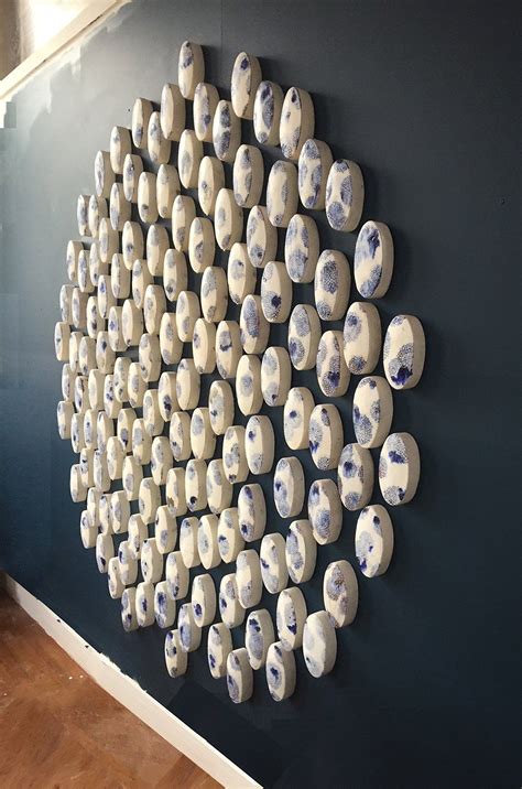 Ceramic Murals Wall Sculptures Abstract Ceramic Button Ceramic Wall