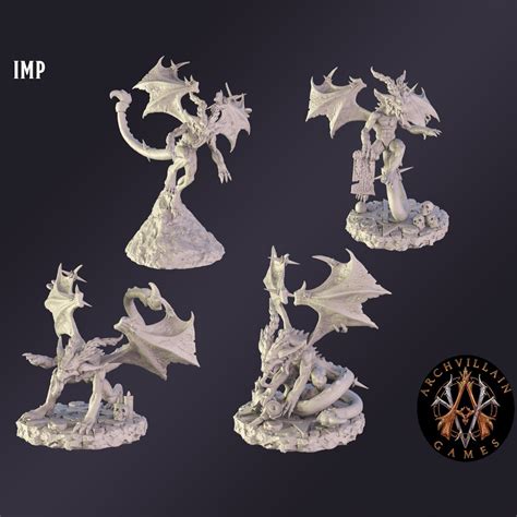 Dnd Miniature Imp Miniature For Dungeons And Dragons Tabletop Rpg