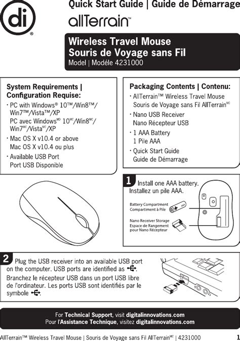 Acrox Technologies Mu06 Wireless Travel Mouse User Manual