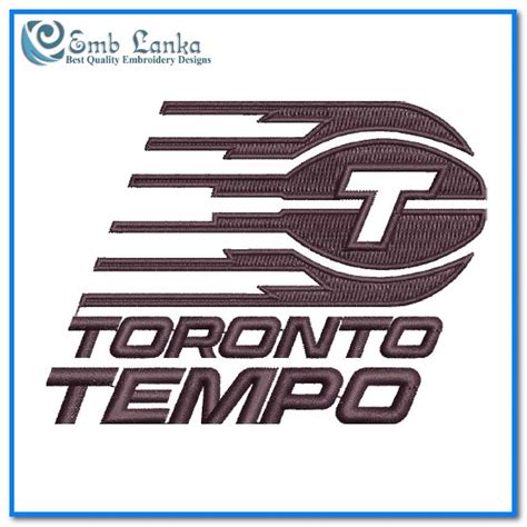Toronto Tempo Basketball Team Logo Embroidery Design Emblanka