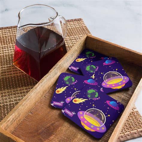Galaxy Coaster 4 Cork Back Coaster Tandj Designs