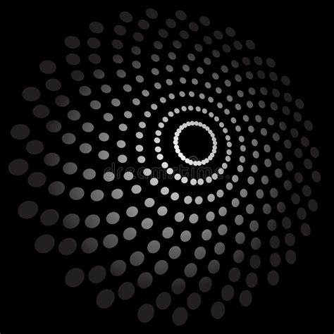 Abstract Circular Circle Dots Pattern Stock Vector Illustration Of