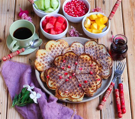 Eggless Waffles Vegan Classic Waffles For Breakfast