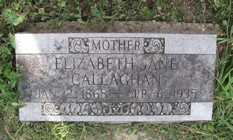 Elizabeth Jane Jennie” Burt Callaghan 1868 1935 Homenaje De Find A
