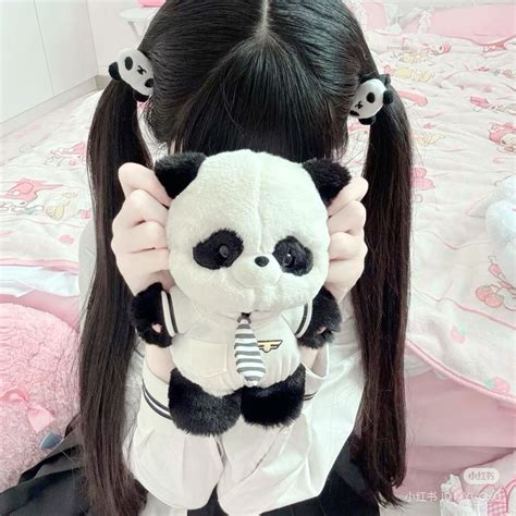 Panda Pfp Discord Panda Ears Hairstyle Coquette Panda Cutecore Girl Pfp