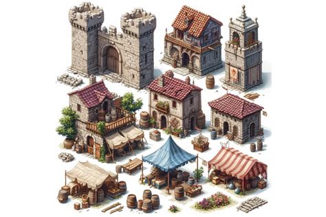 Large Marketplace Set Of Video Games Assets Sprite 3657554