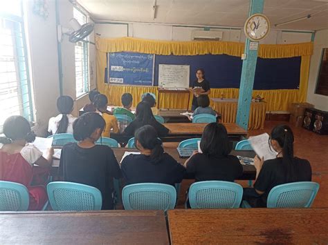 ရန်ကုန်မြောက်ပိုင်းခရိုင် အင်းစိန်၊ လူထုအခြေပြုဗဟိုဌာန၌ နွေရာသီကျောင်းပိတ်ရက် အခြေခံအင်္ဂလိပ