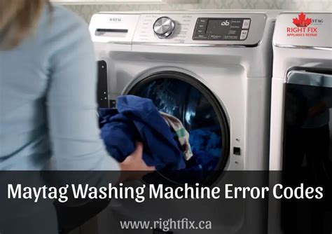 Maytag Washer Error Codes Complete Guide To Troubleshooting